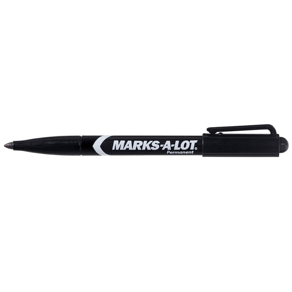 Avery MARKS-A-LOT Permanent Marker, Regular Chisel Tip, Black 12-Count ...
