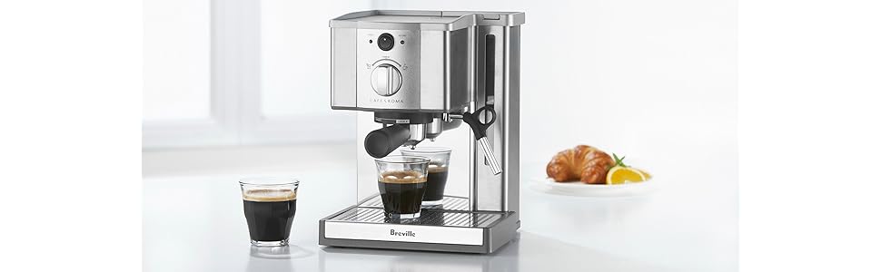 Breville Café Roma Espresso Machine ESP8XL - BREESP8XL, Brushed ...