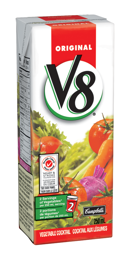V8 Original Vegetable Cocktail, 340 ml, 24 Count: Amazon.ca: Grocery