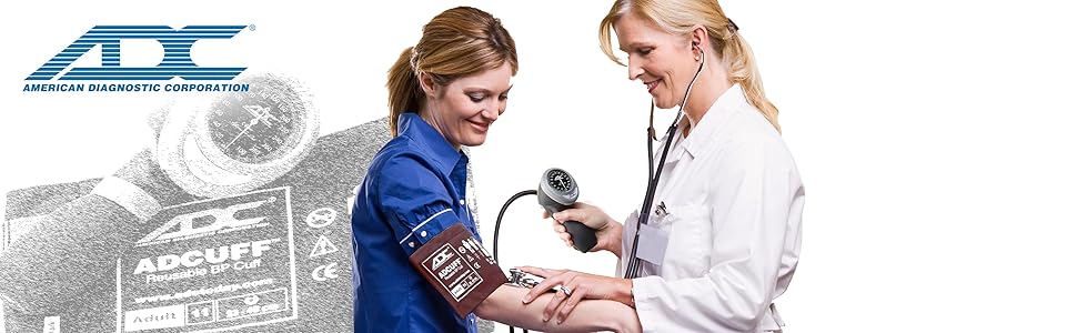 ADC Multikuf 731 3-Cuff EMT Kit with 804 Portable Palm Aneroid ...