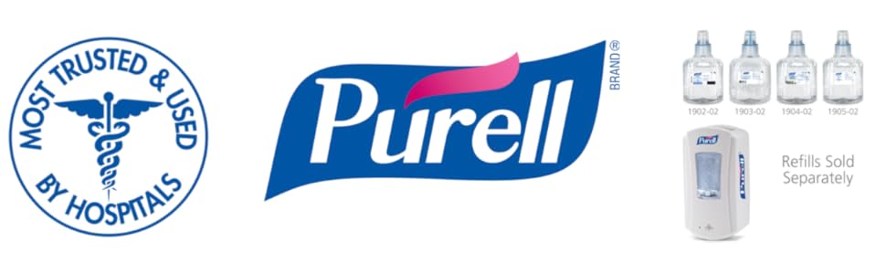 PURELL 512006 FMX-12 Foam Hand Sanitizer Dispenser for 1200mL Refill ...