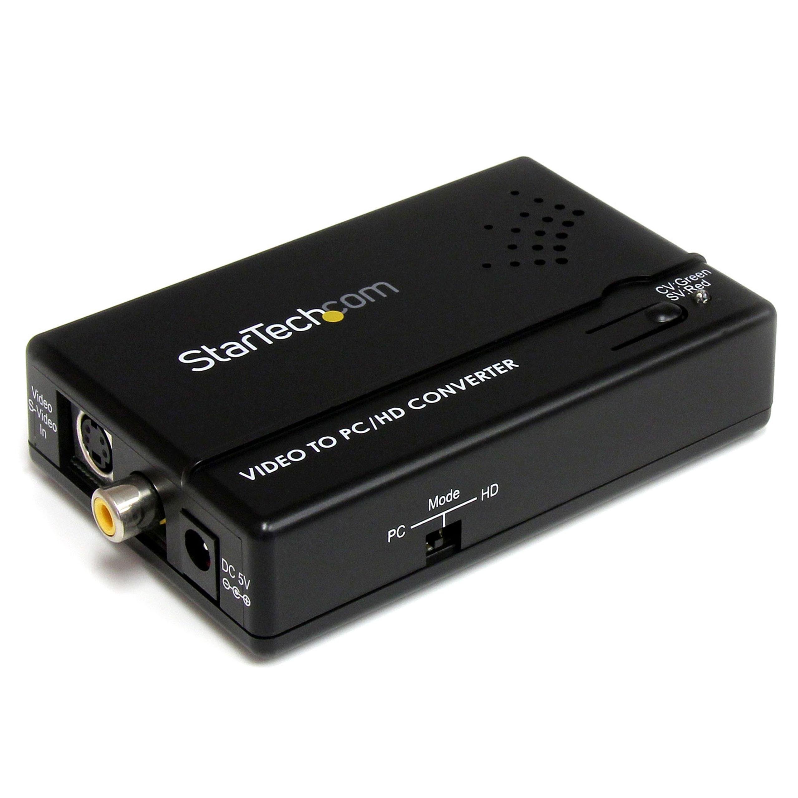 StarTech.com Composite and S-Video to VGA Video Scan Converter ...