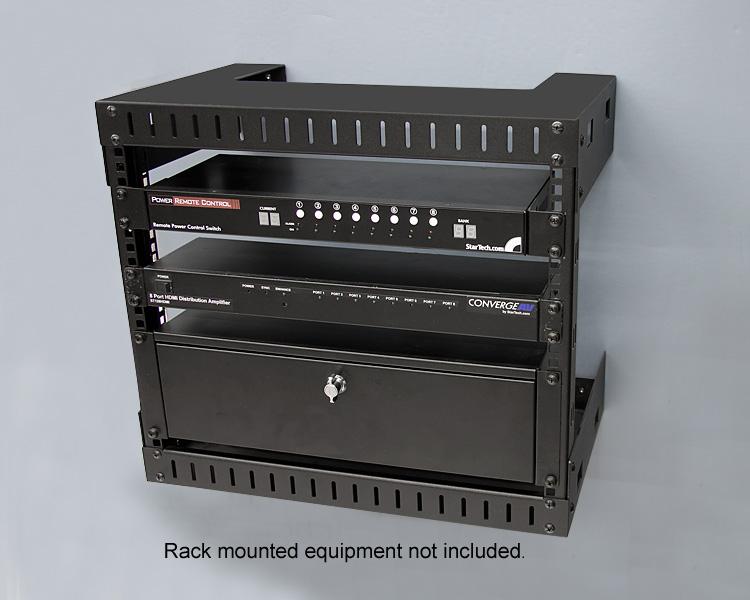 StarTech.com 8U Open Frame Wall Mount Network Rack - 2-Post 12" Depth ...
