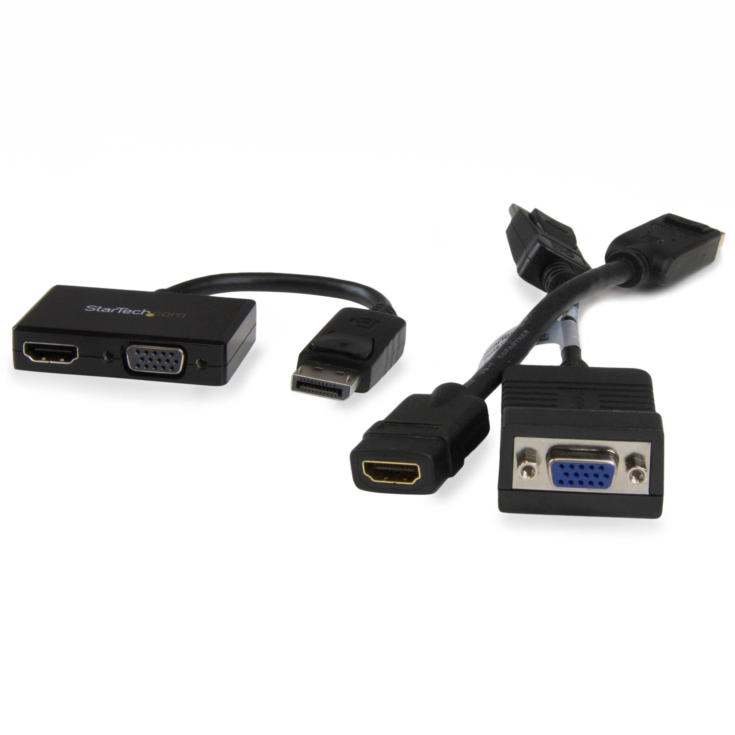 StarTech.com 2 in 1 Displayport Adapter - DisplayPort to HDMI or VGA ...
