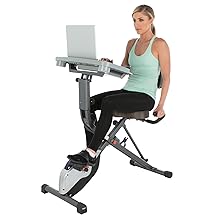 EXERPEUTIC WORKFIT 7150 1000 Fully Adjustable Desk Folding Exercise ...