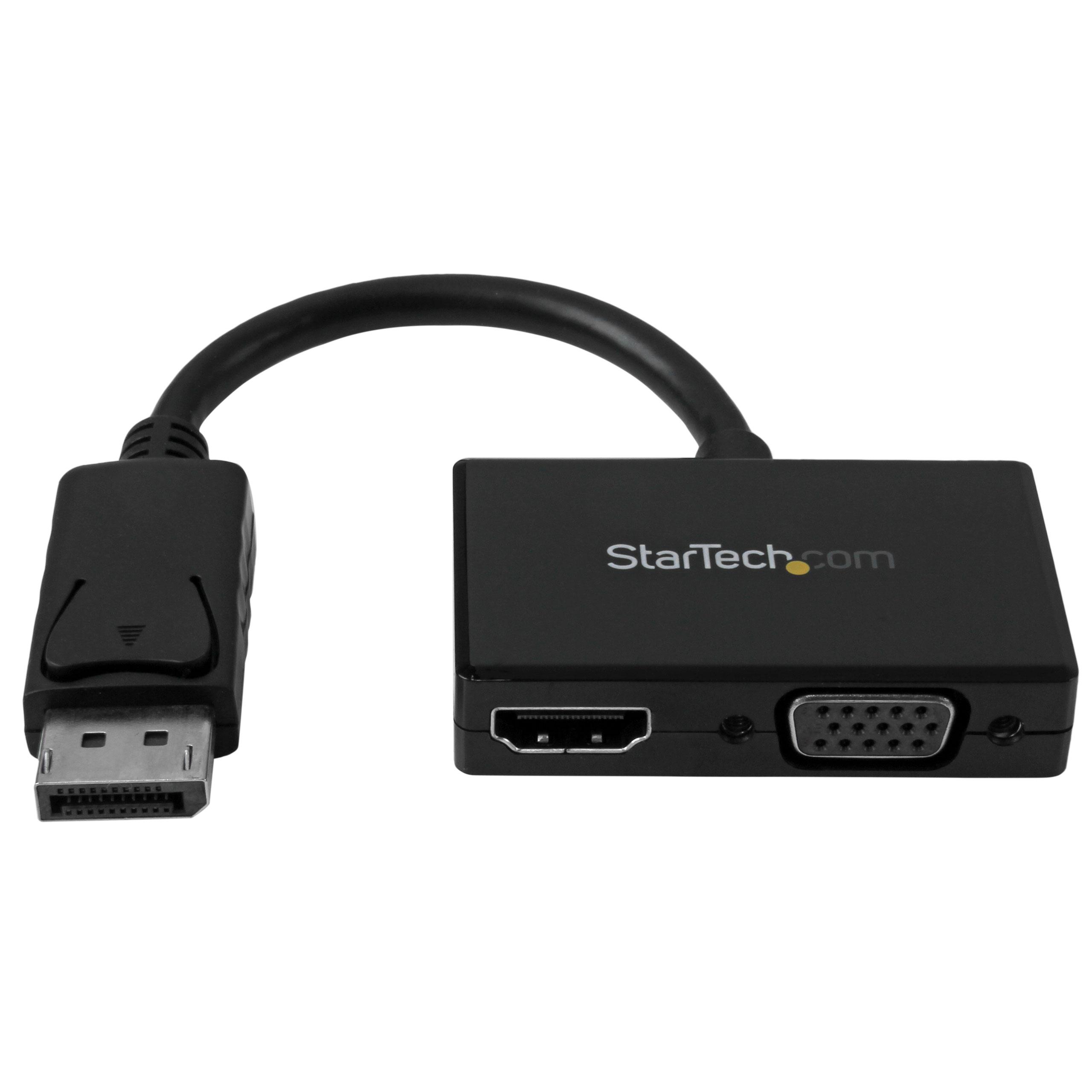 StarTech.com 2 in 1 Displayport Adapter - DisplayPort to HDMI or VGA ...