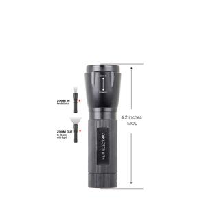 Feit Electric 72328 500 Lumen LED Flashlight, Black, Handheld (Standard ...