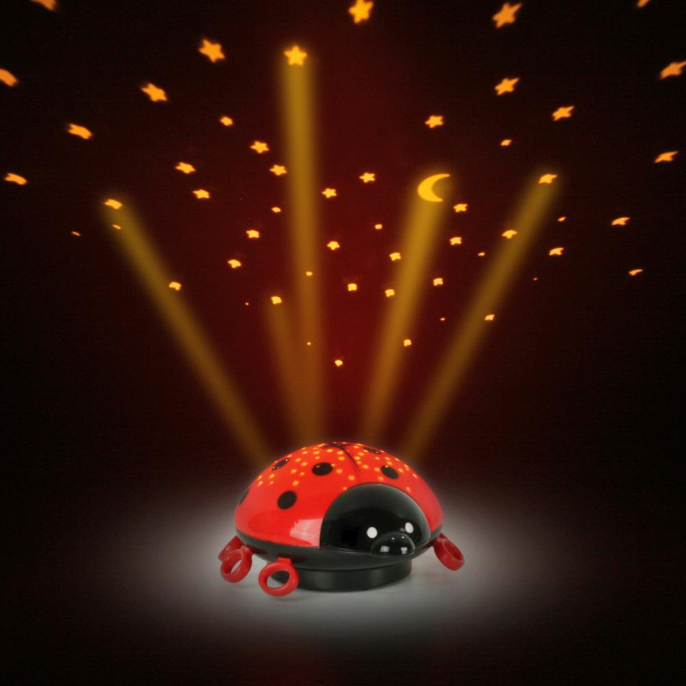 ANSMANN Starlight Ladybug Ladybird Nightlight Projects Actual Star ...