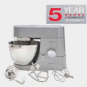 Kenwood KMC011 Chef Stand Mixer Kitchen Machine, Silver: Amazon.ca ...
