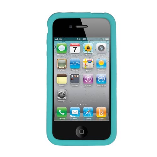 Agent18 FlowerVest for iPhone 4 (Turquoise/White) : Amazon.ca: Electronics