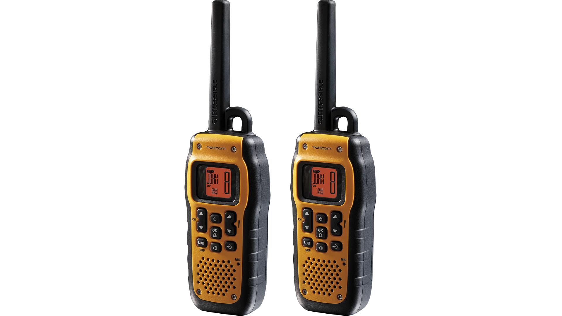 Topcom RC-6420 Protalker PT-1078 Walkie Talkie, Nero/Giallo: Amazon.it ...