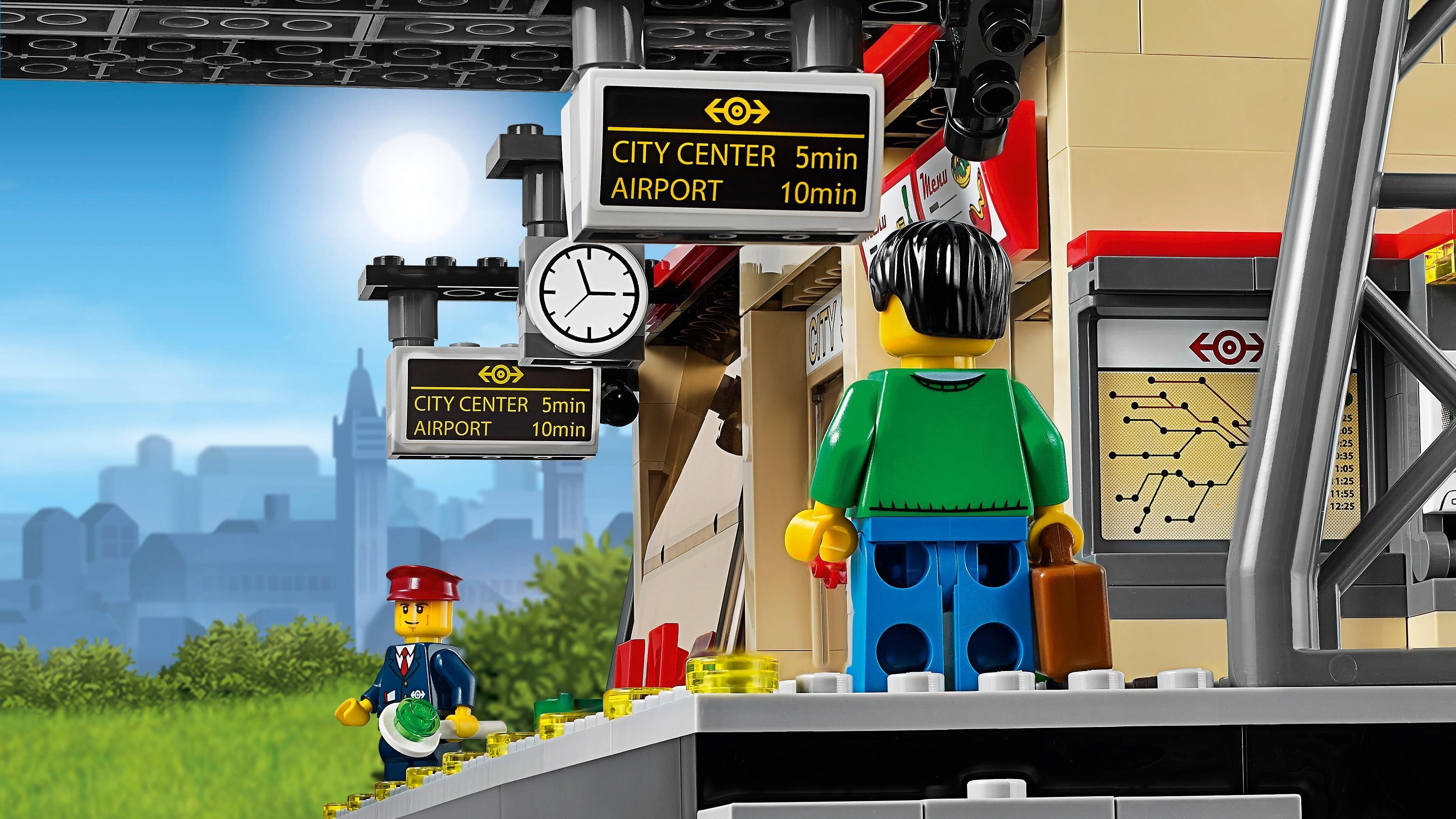 Lego City Trains 60050 - Stazione Ferroviaria: Amazon.it: Giochi e ...