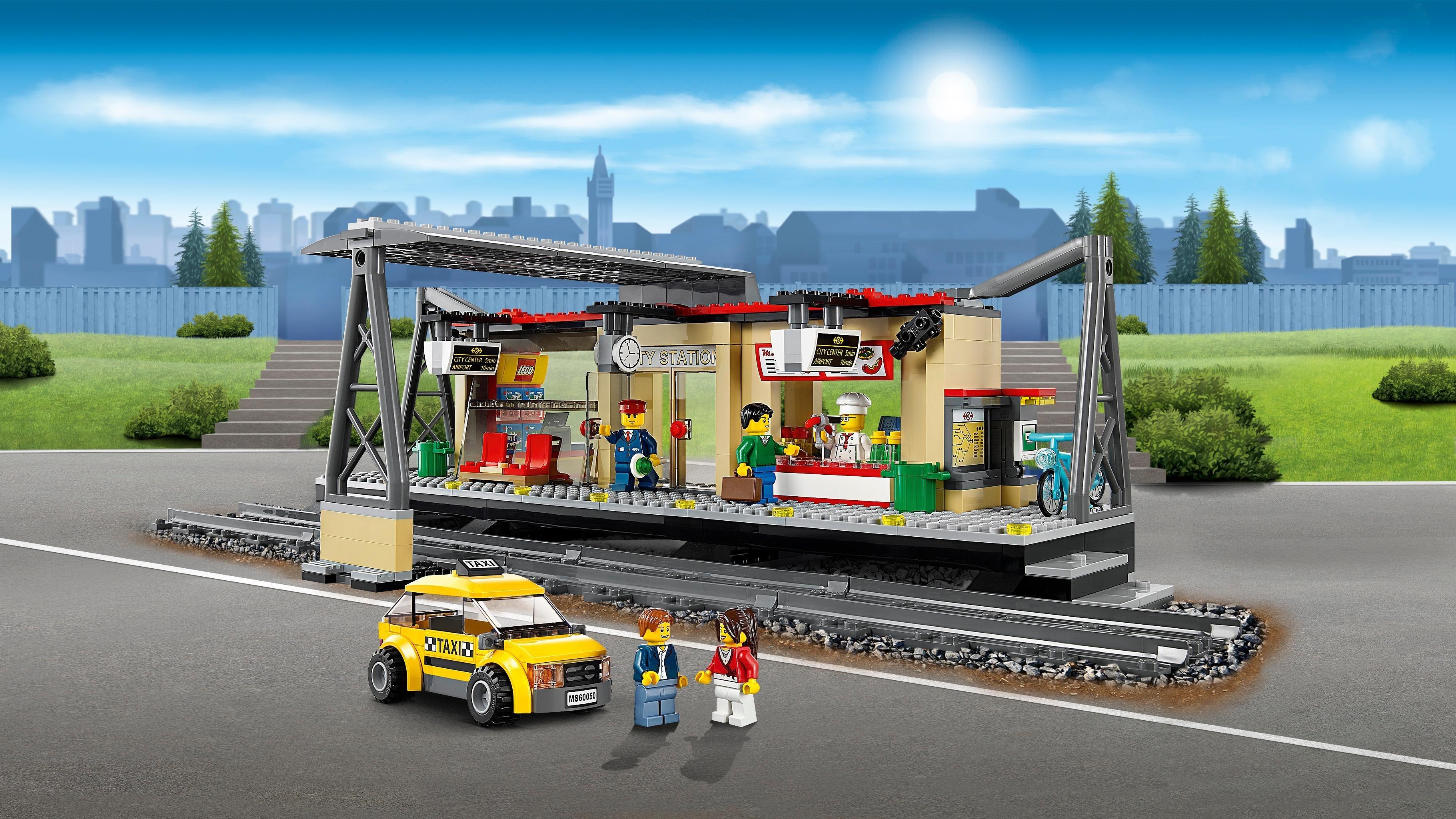 Lego City Trains 60050 - Stazione Ferroviaria: Amazon.it: Giochi e ...