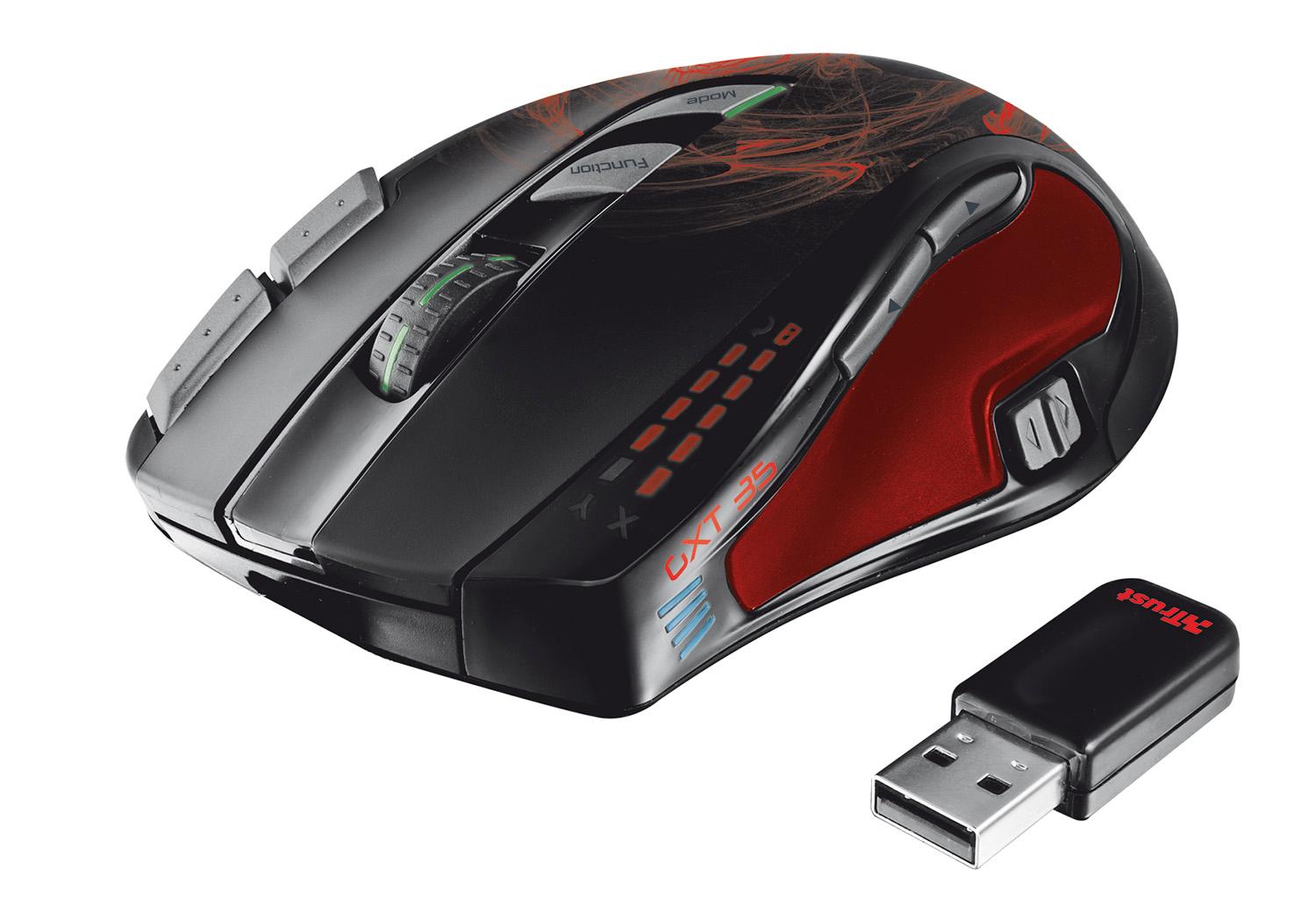 Trust GXT 35 Wireless Laser Gaming Mouse 5600 DPI: Amazon.it: Informatica