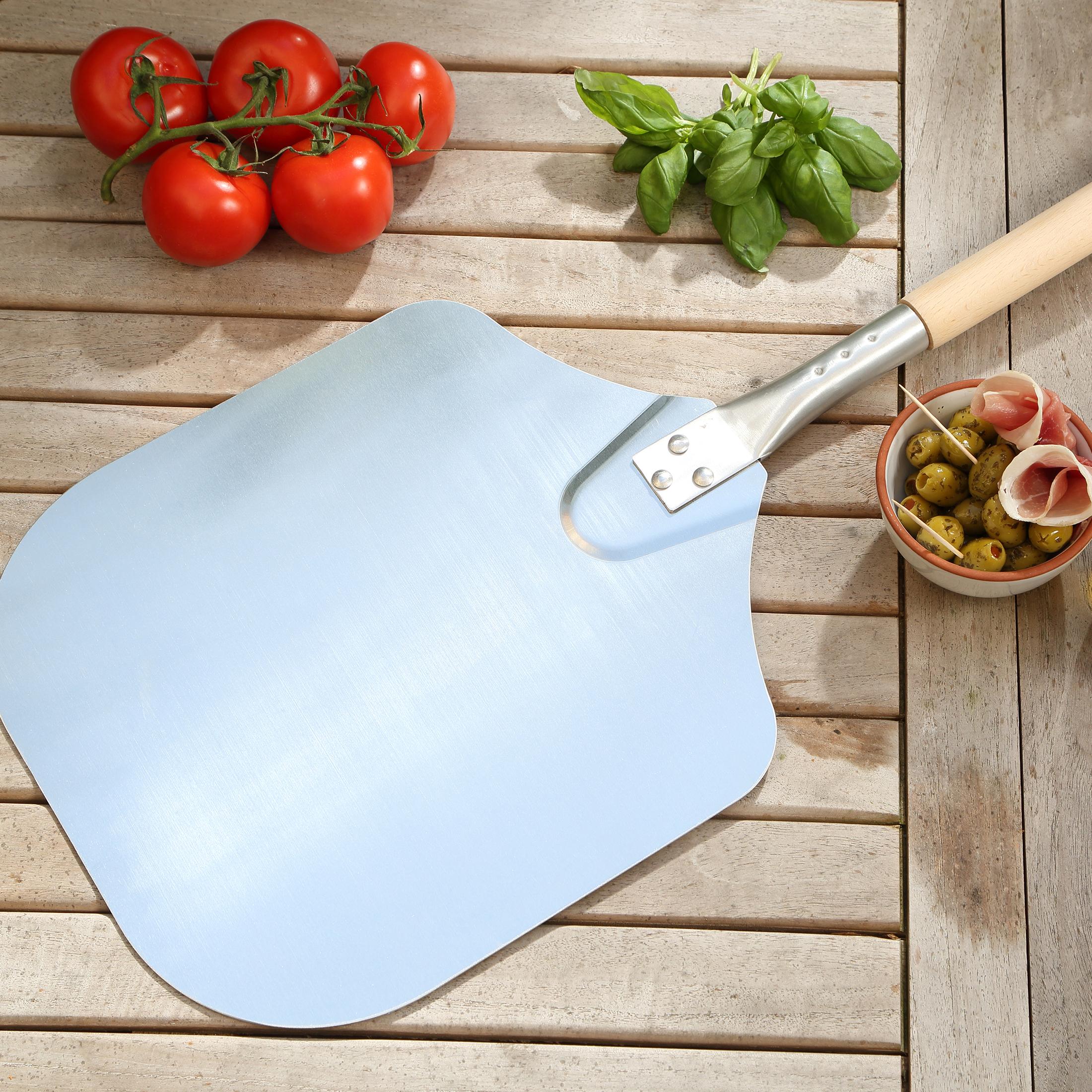 LEVIVO Paletta Pala per Pizza, Alluminio, Argento, 80.5x32x4.5 cm ...