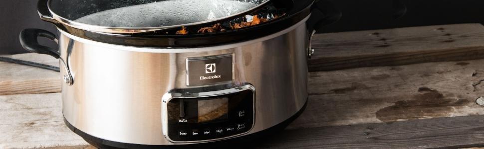 Electrolux ESC7400 Slow Cooker, Pentola Elettrica in Ceramica, Timer ...