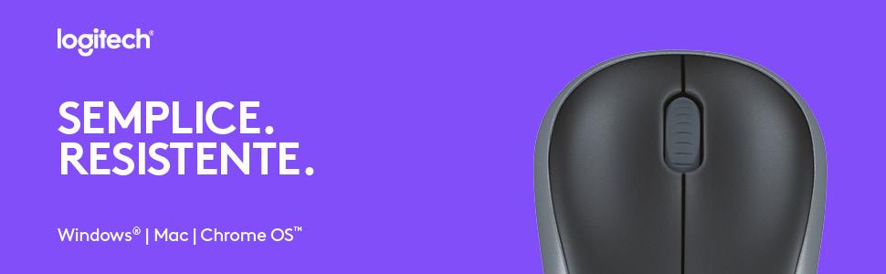 Logitech M175 Mouse Wireless, 1000 DPI, Nero : Amazon.it: Informatica