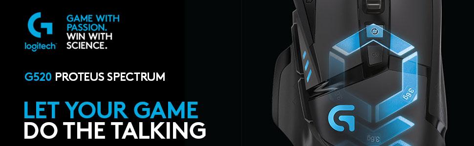 Logitech G502 Mouse da Gioco Proteus Spectrum, Regolazione RGB, 11 ...