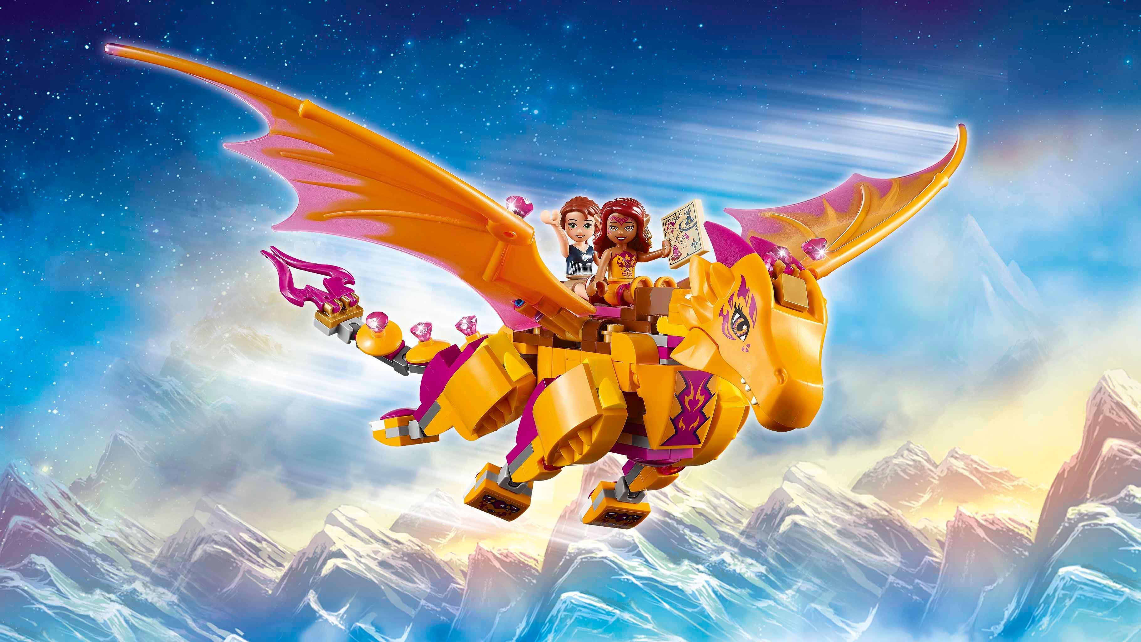 LEGO Elves 41175 - La Grotta Lavica del Dragone di Fuoco: Amazon.it ...