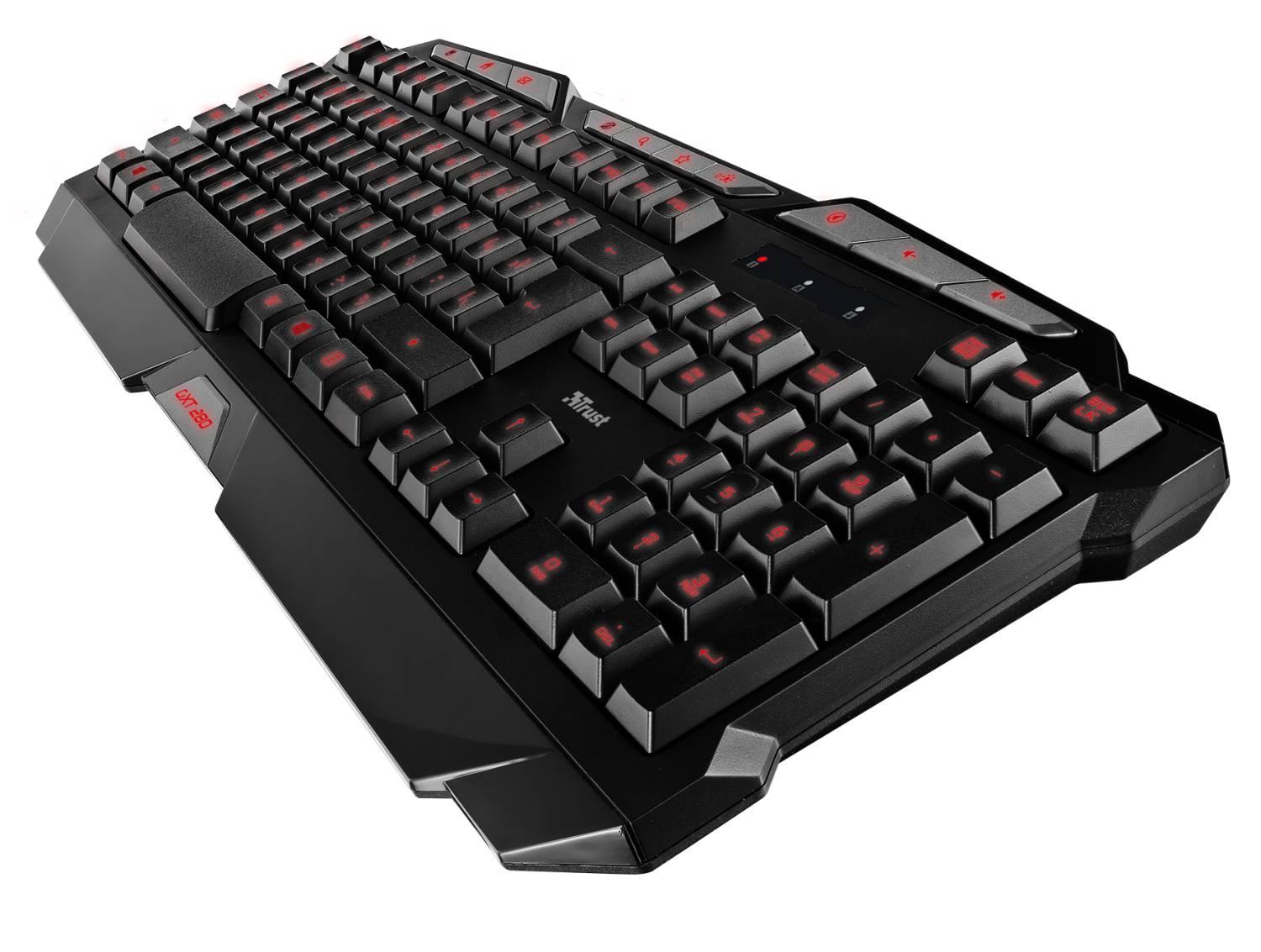 Trust GXT 280 Tastiera Gaming Illuminata USB: Amazon.it: Informatica