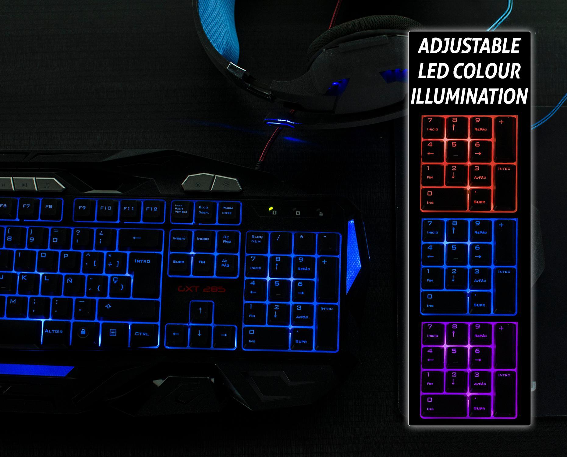 Trust Gaming GXT 285 - Teclado Para Gaming, Iluminación LED (PC): Trust ...