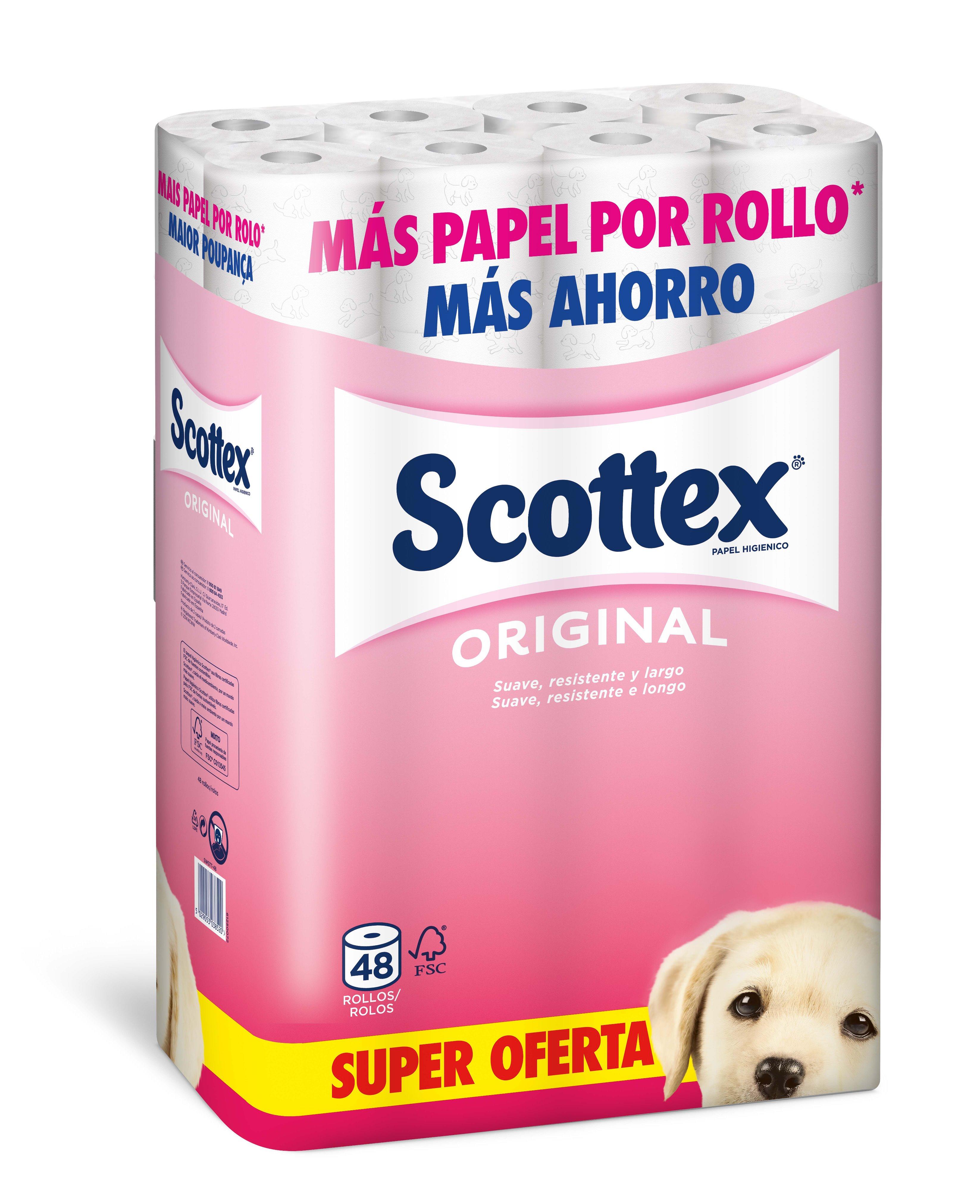 Scottex Original - Papel Higiénico, 16 rollos (Papel WC): Amazon.es ...