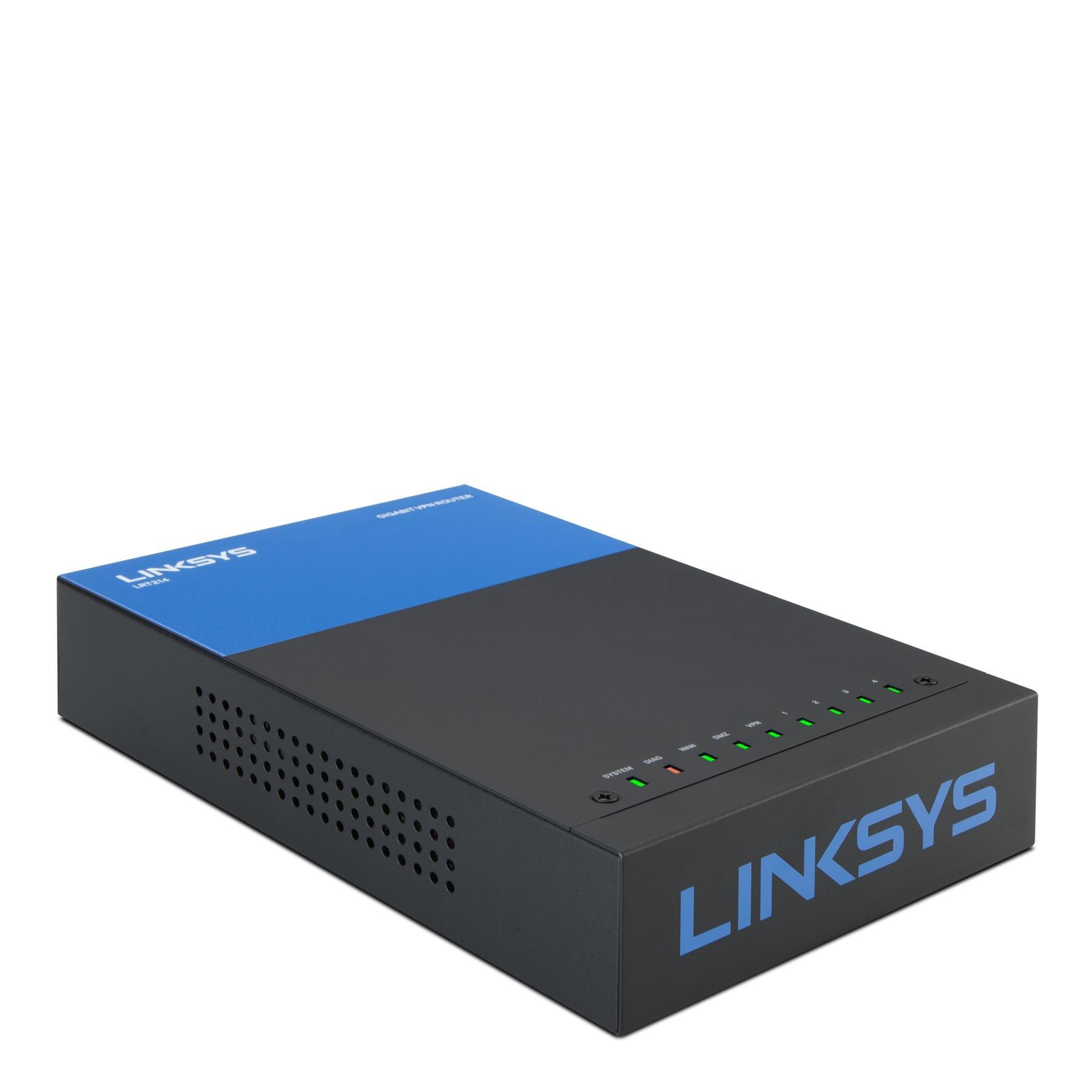 Linksys LRT214-EU - Router VPN Gigabit para empresas (OpenVPN, Firewall ...