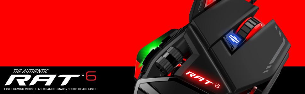 Mad Catz RAT 6 Ratón Laser Gaming (PC) : Amazon.es: Videojuegos