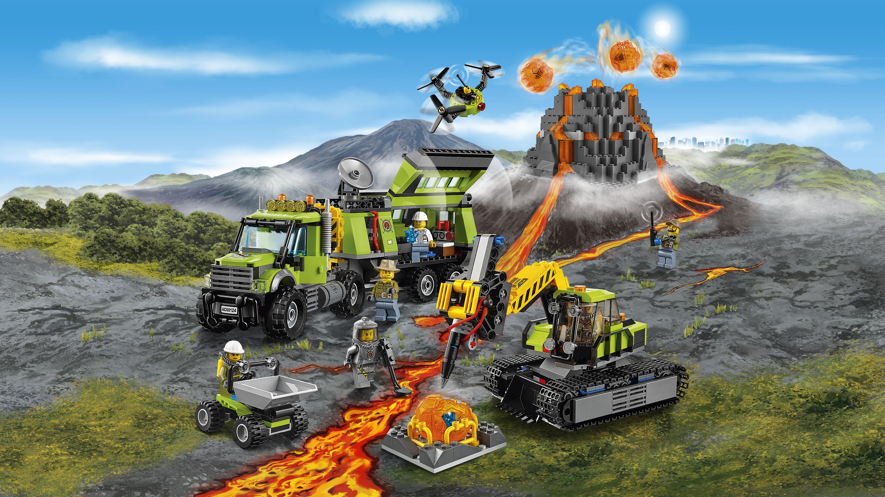 LEGO City - Volcán: Base de exploración (60124): Amazon.es: Juguetes y ...