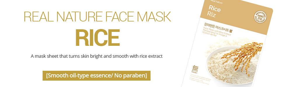 Buy The Face Shop The Faceshop Real Nature Rice Face Mask, 20g (Pack of ...