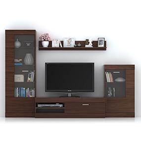 Urban Ladder Ferdinand Entertainment Unit Set 2 (Finish : Dark Oak ...