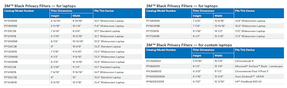 3M PF13.3W9 Widescreen Privacy Filter (16:9) - Buy 3M PF13.3W9 ...