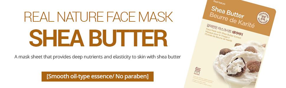 Buy The Faceshop Real Nature Shea Butter Face Mask, 20g (Pack of 1 ...