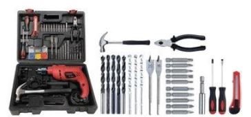 Skil 6513 550 Watts 13 mm Impact Drill Set (138 Pieces, Red): Amazon.in ...