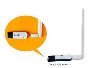 Tenda TE-W311U+ Wireless N150 HighPower USB Adapter (White) with ...
