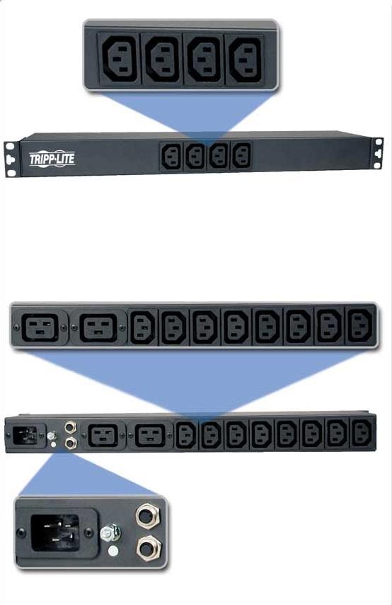 Tripp Lite PDU12IEC PDU Básico, 100V/240V, 16A, 12 Contactos C13, 2 C19 ...