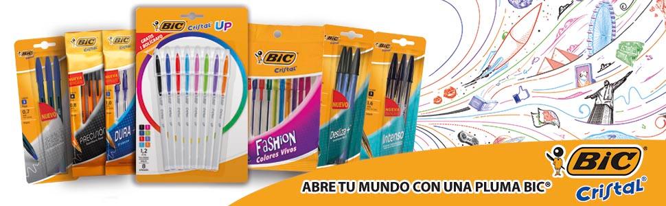 BIC Bol. Cristal Precisión y Suavidad Surtido 12 piezas.: Amazon.com.mx