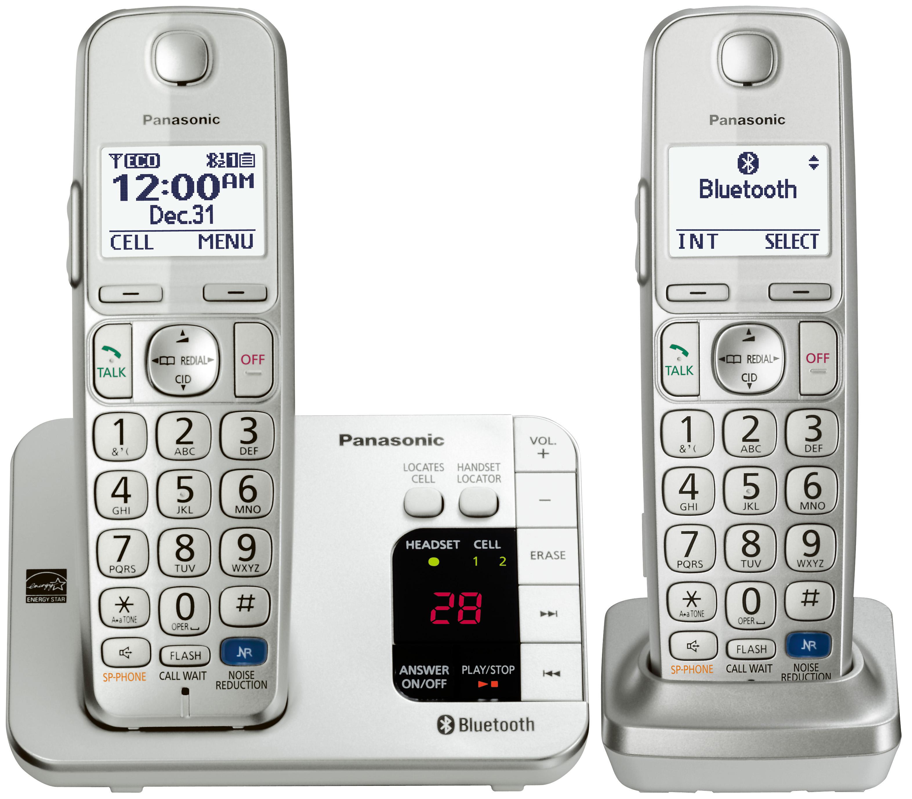 Panasonic KX-TGE263S Link2Cell Bluetooth Enabled Phone with Answering ...