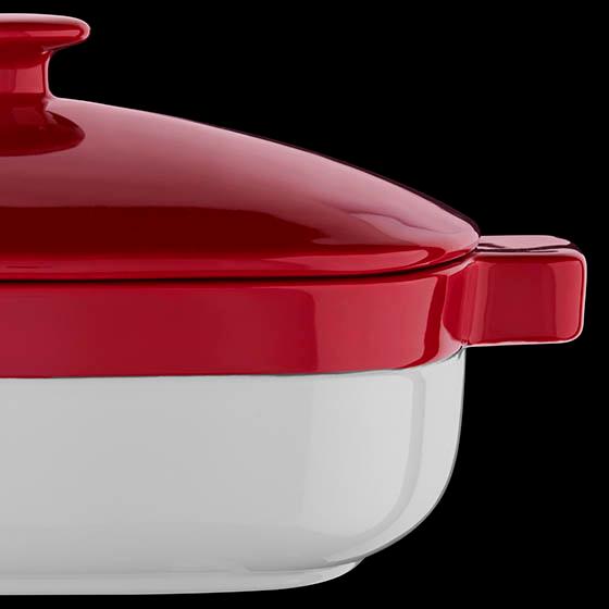 KitchenAid KBLR28CRER Streamline Ceramic 2.8-Quart Casserole Bakeware ...