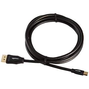AmazonBasics, Mini DisplayPort a DisplayPort cable, 182 cm, Paquete de ...
