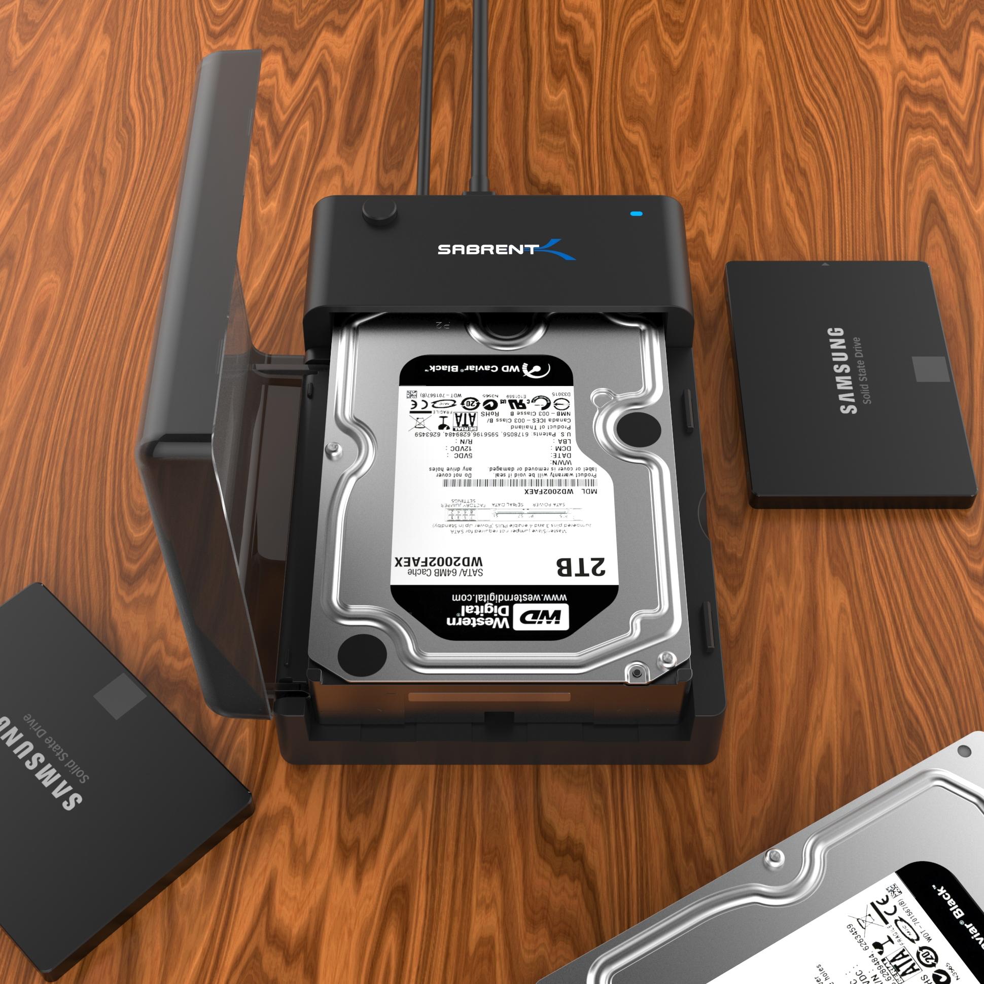 Sabrent USB 3.0 A SATA disco duro externo lay-flat estación de ...