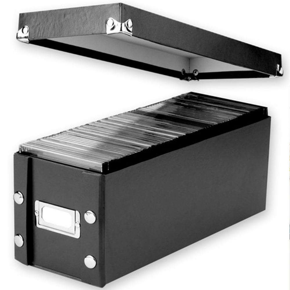 Snap-N-Store DVD Storage Boxes, 15.5 x 5.5 x 7.625 Inches, Black, 2 ...