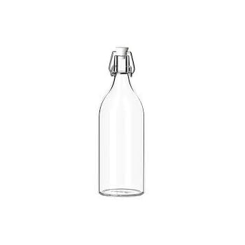 Amazon.com: IKEA KORKEN Clear Glass Bottle with Stopper, Swing Top ...