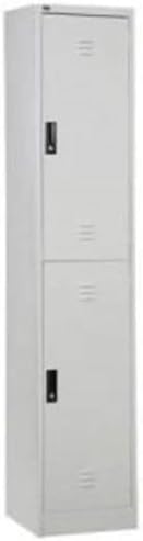 Galaxy Design Two Door Metal Locker Cabinet With Plastic Handle Grey ...