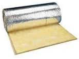 2-3/16" R6 Fiberglass Duct Insulation Wrap. FSK Foil Faced. (4' Wide x ...