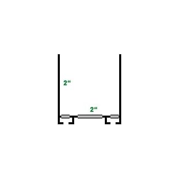 Garage Door Parts - Aluminum Adjustable Bottom Seal Retainers 2"x2"- 8 ...