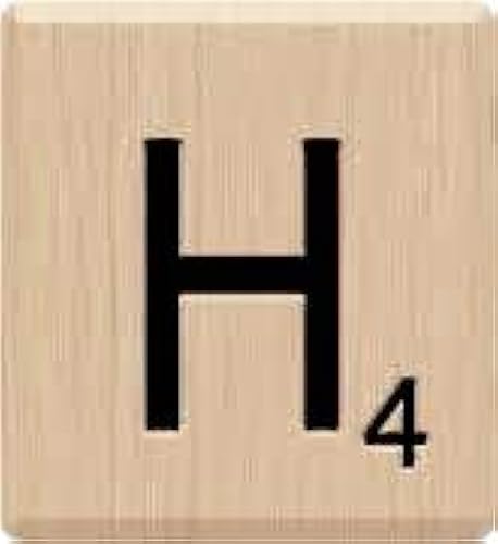Beautiful Scrabble Game Piece H, 10 Letter H, Hardwood, Individual ...