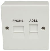 284.033: Telephone Socket with Integral ADSL (Broadband) Filter: Amazon ...