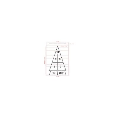 Shuffleboard Court Stencil
