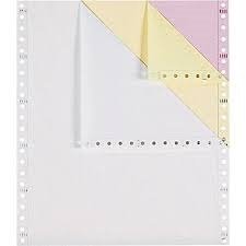 Amazon.com : Continuous Computer Paper, Blank, 1/2" L&R Letter ...